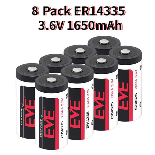 8X High-Quality ER14335 2/3AA Batteries Primary Battery For Meter 3.6V ...
