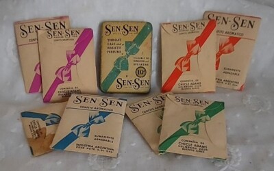 Sen Sen, vintage tin and 8 packages of candy. | eBay