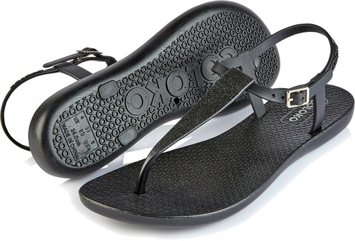 Coloko Womens AMARYLLIS Black Sandals Flip Flops | eBay