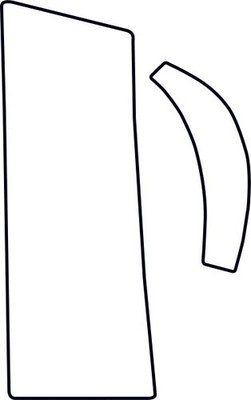 Body protection sticker Right fits VW AMAROK, AMAROK Platforma ...