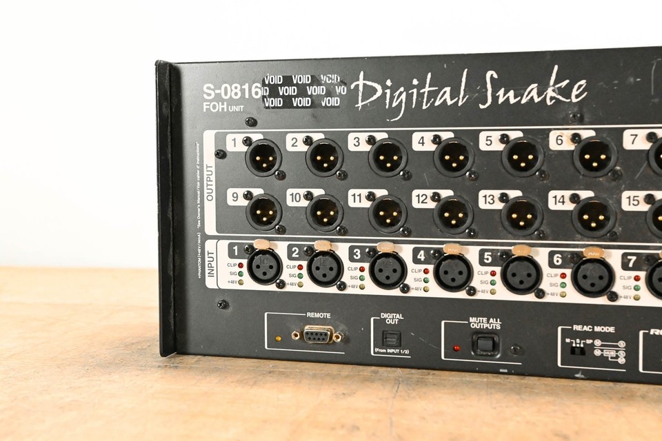 Roland S-0816 8 x 16 Digital Snake Front of House Unit CG01SSL | eBay