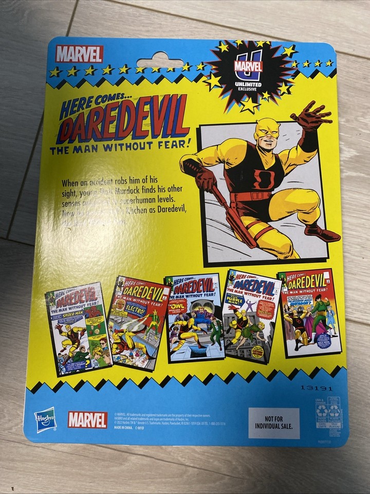 Marvel Unlimited Legends Yellow Daredevil Retro Card New Sealed | eBay