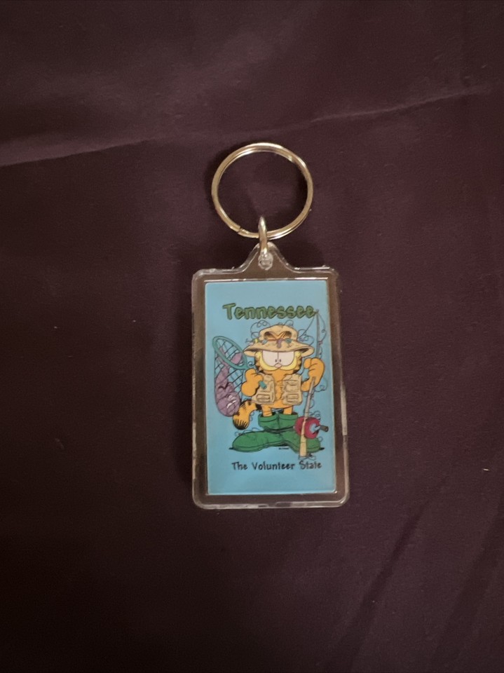 Garfield Key Chain Acrylic Two-Sided Tennessee The Volunteer State ...