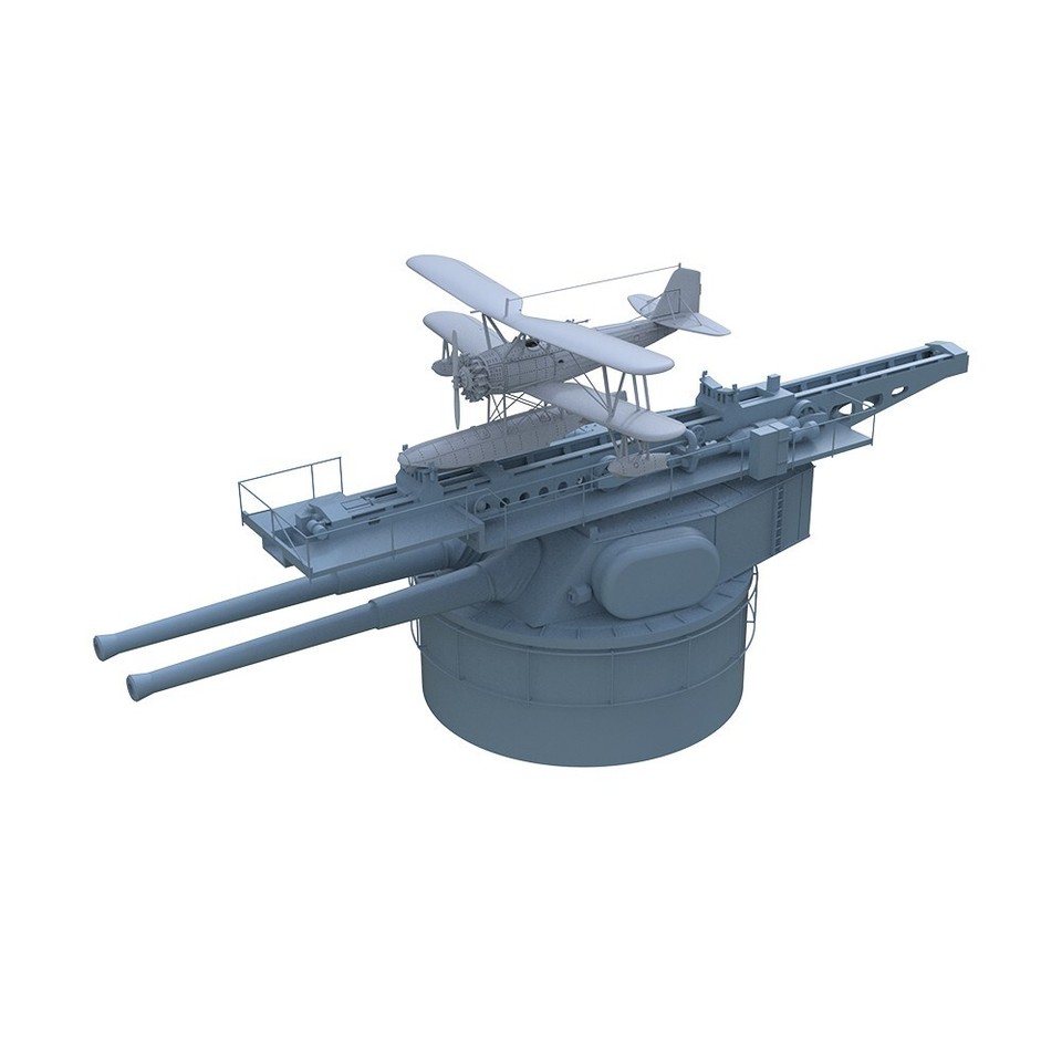 SSMODEL 227DX 1/72 USN Wyoming Class Aircraft Catapult & O3U Corsair ...