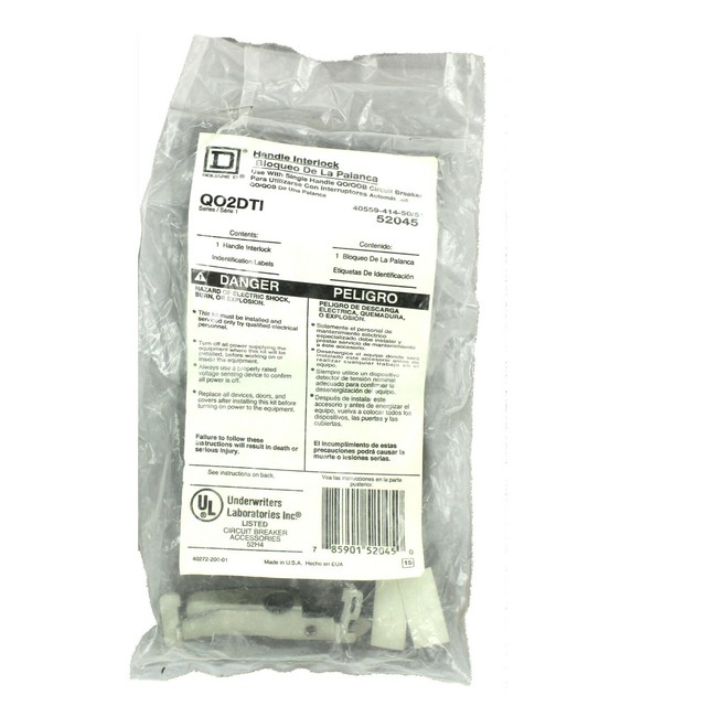 Square D QO2DTI Interlock Attachment Qo Q1 Breakers for sale online | eBay