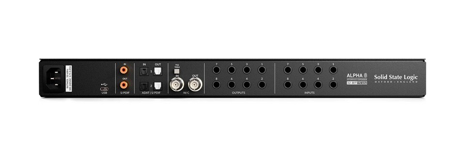 Solid State Logic SSL ALPHA 8 8x8 AD/DA Converter and USB Audio ...