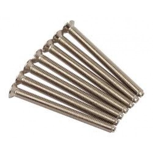 75mm / 3" Chrome Switch / Plug Socket Screw Longer x 10 knightsbridge ...