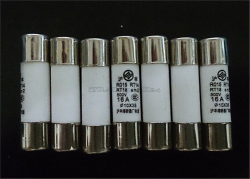 New 20Pcs 16A 500V R015 Ceramic Fuse For RT18 RT14 10X38MM qf | eBay