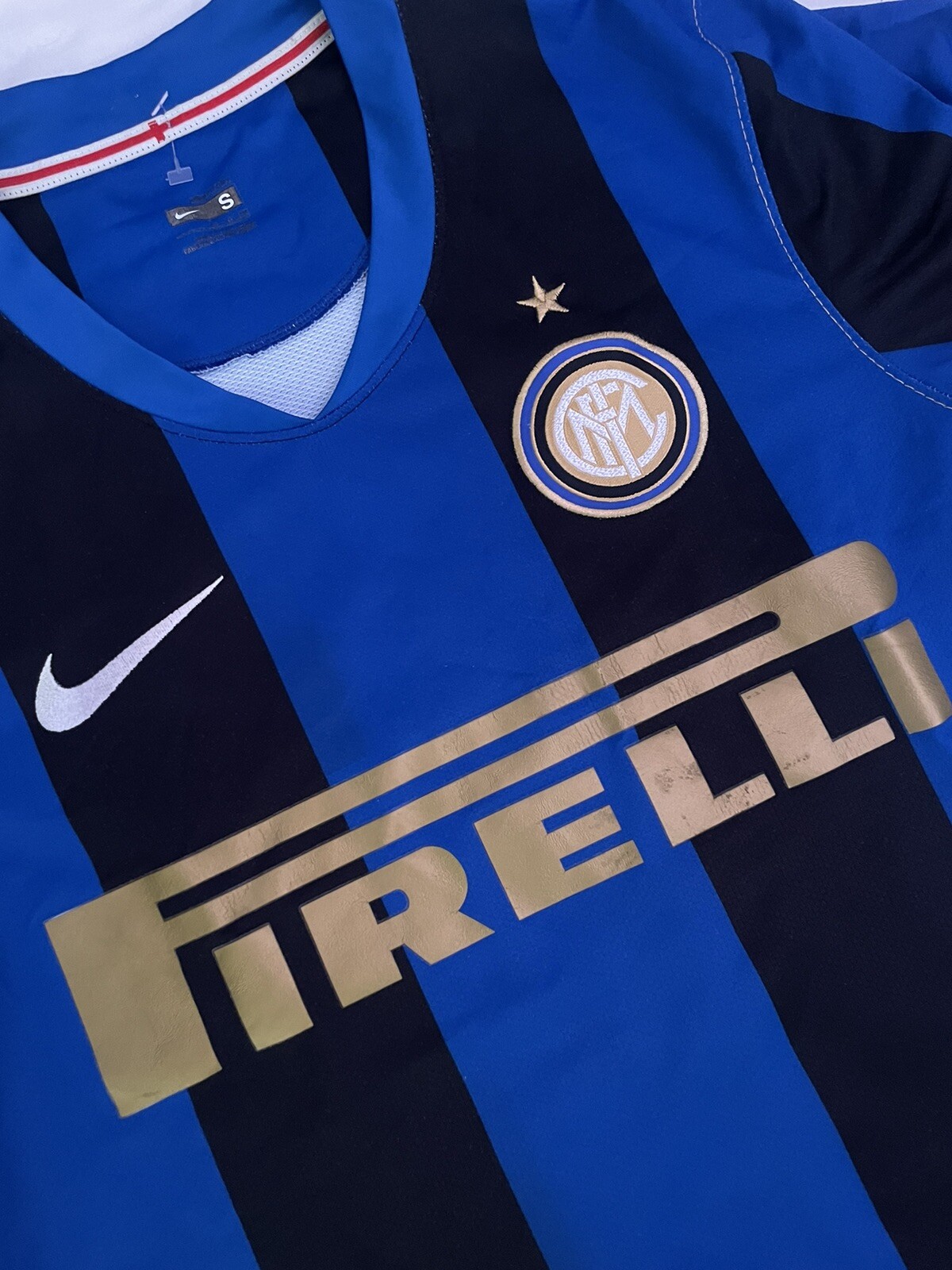 109% Authentic Inter Milan Italy 2008/2009 Home Nike Soccer Jersey ...