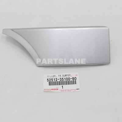 Toyota FJ Cruiser 07-14 OEM Genuine SILVER Front Bumper Filler RH 52512 ...