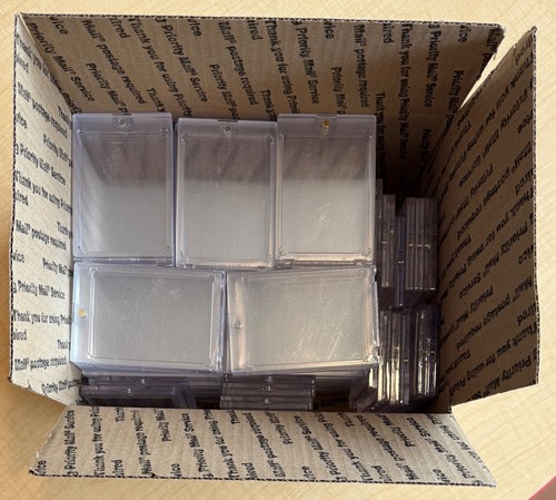 100 Magnetic Trading Sports Card Holders Different Sizes Lightly Used ...