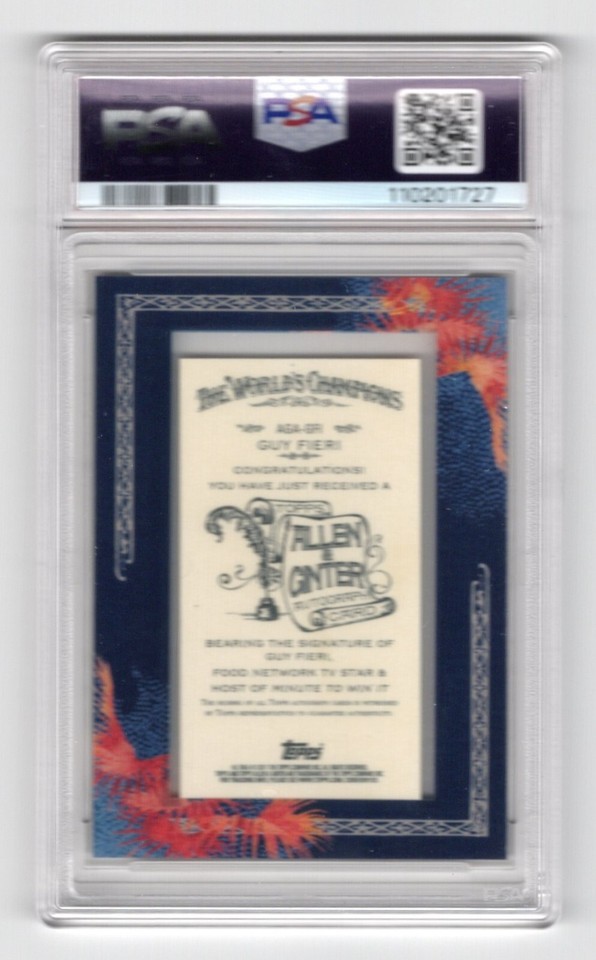 2011 Topps Allen & Ginter Baseball - Guy Fieri AUTOGRAPH - PSA 9 | eBay