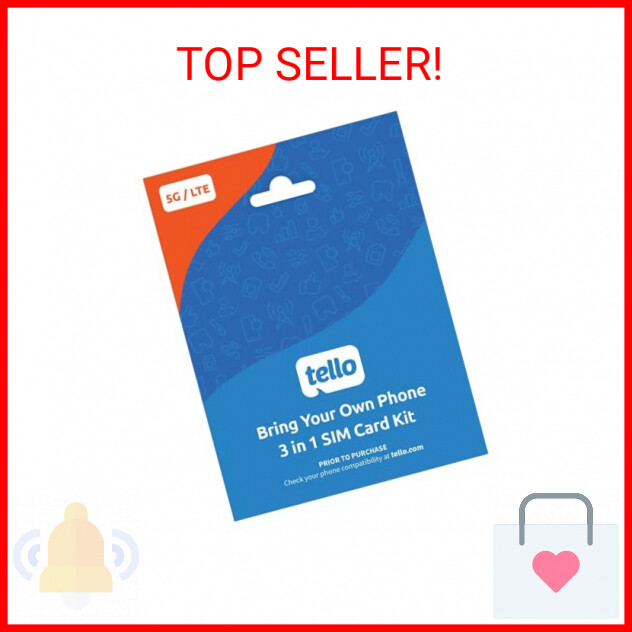 Tello Mobile - US Prepaid SIM Card (3 in 1) | Bring Your Own Phone Kit ...