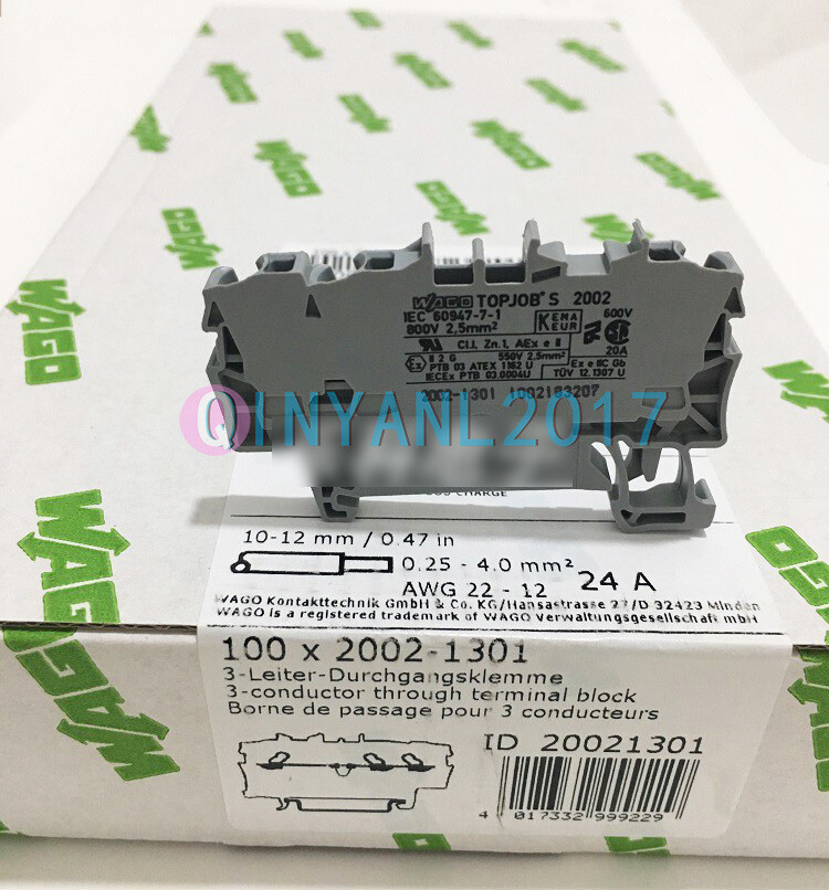 WAGO+TOPJOBS+2002-1301+THIN+TERMINAL+BLOCK for sale online | eBay