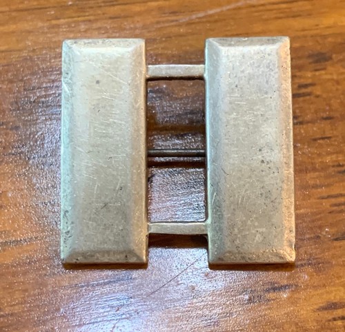 WWII US ARMY "STERLING SILVER" CAPTAIN RANK BARS INSIGNIA PIN | eBay