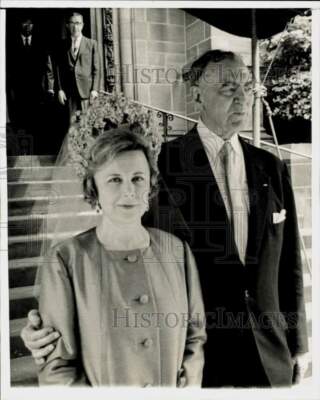 1967 Press Photo Former Congressman Hamilton Fish with his Russian wife ...