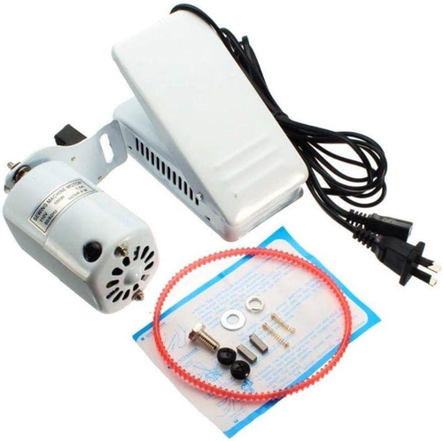 FW Sewing Machine Motor Kit with Foot Pedal & Belt - 110 Volt, 100 Watt ...
