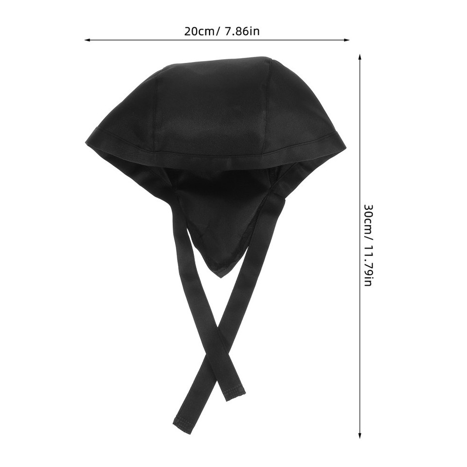 3PCS hair cap Black Chef Hat Unisex Chef Beanie Chef Hat Cooking | eBay ...