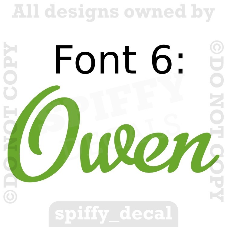 Personalized Custom Single Name Vinyl Wall Decal Sticker Decor Nursery ...