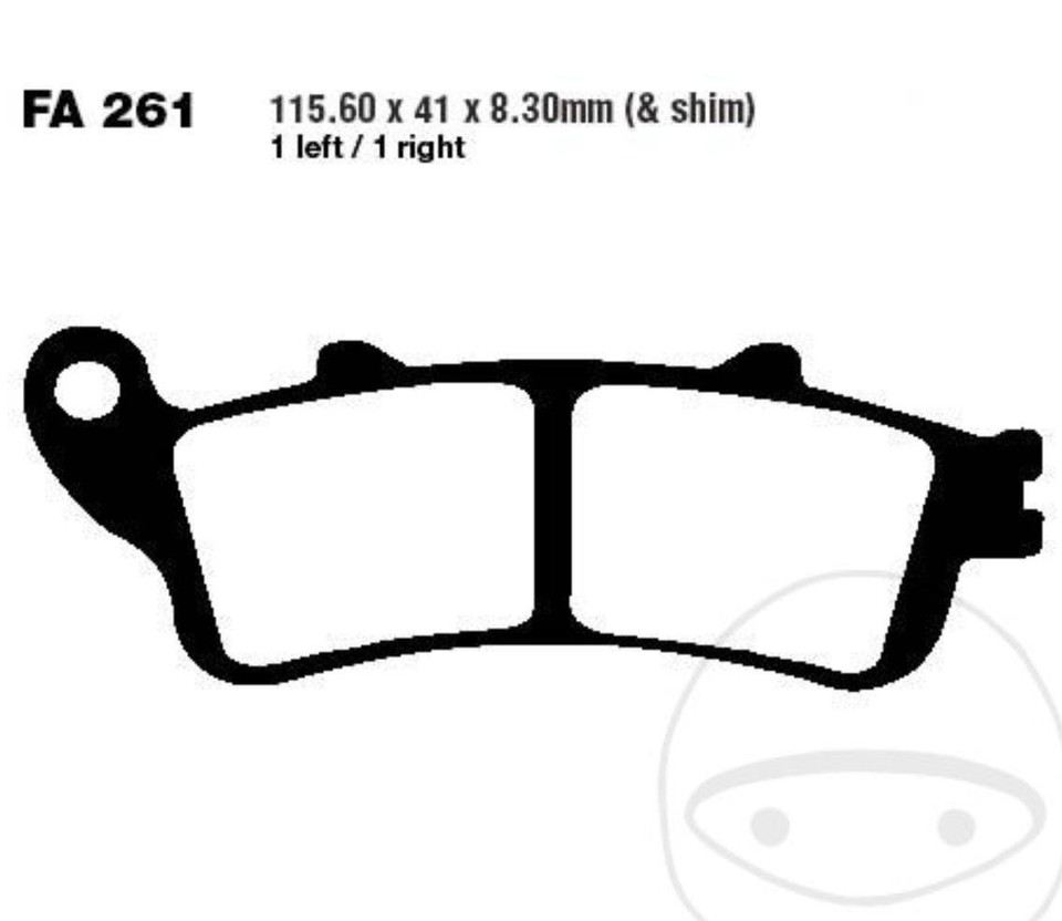 Pastiglie Freno EBC FA261HH per Honda VFR 800 CBR Pezzi CB 1100 XL 1000 ...