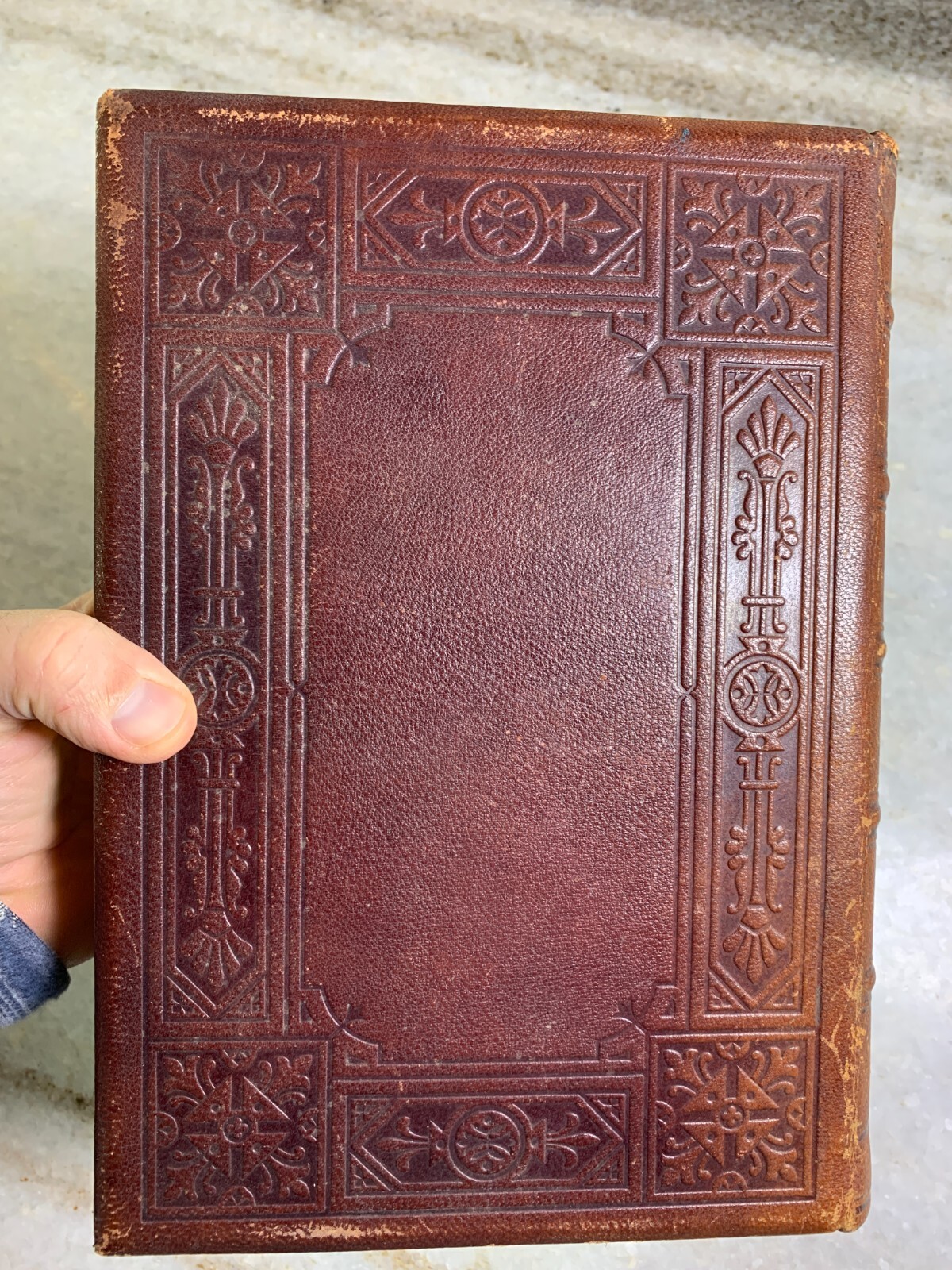 Antique Victorian Embossed Ornate Gilded Gilt Book LIBRARY OF RELIGIOUS ...
