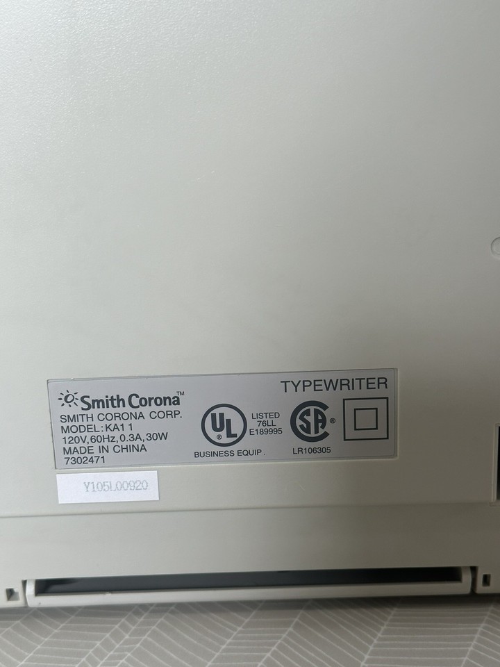 Smith Corona Electronic Typewriter WordSmith 100 Word Processor | eBay