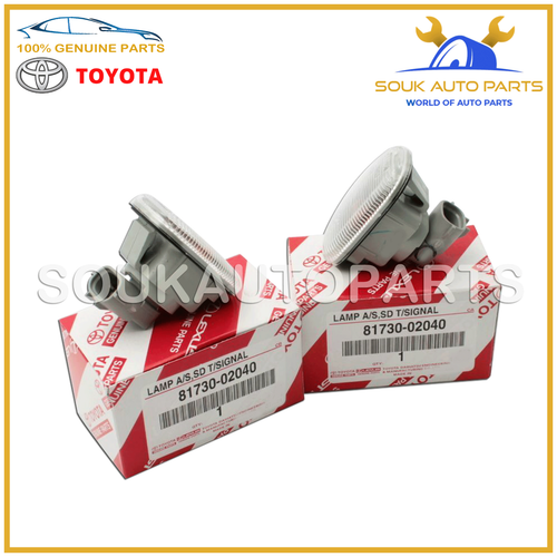 81730-02040 Genuine Toyota LAMP ASSY, SIDE TURN SIGNAL, RH/LH SET OF 2 ...