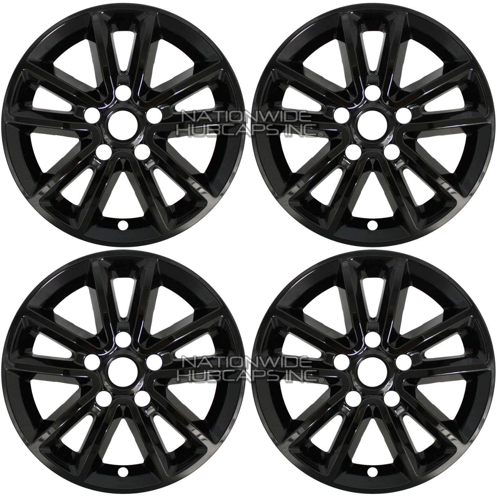 4 fits Dodge Journey Caravan 2013-2020 Black 17" Wheel Skins Hub Caps ...