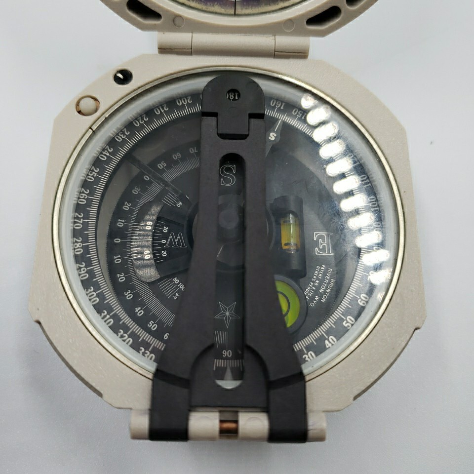 Brunton Classic Pocket Transit Compass with Leather Case Wyoming USA ...