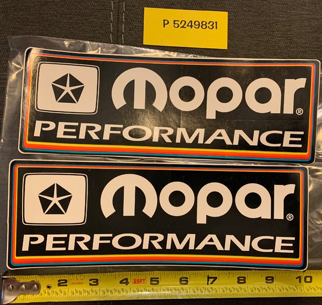 2 Mopar Performance Original Vintage Decal Sticker Dodge Plymouth ...