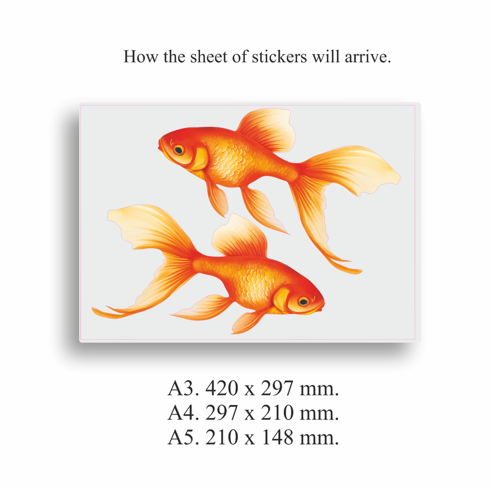 Tropical Fish Vinyl Art Decal Sticker [Multiuse] Tile Laptop Wall ...