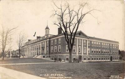 LEXINGTON, MA ~ HIGH SCHOOL ~ REAL PHOTO POST CARD ~ c. 1910s | eBay