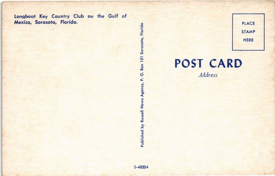 PC GOLF, SPORT, LONGBOAT KEY COUNTRY CLUB, Modern Postcard (b46082) | eBay