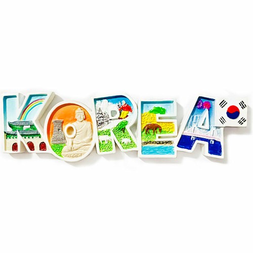 Korea Alphabet Lettering Fridge Magnet Refrigerator Magnets Memo Holder ...