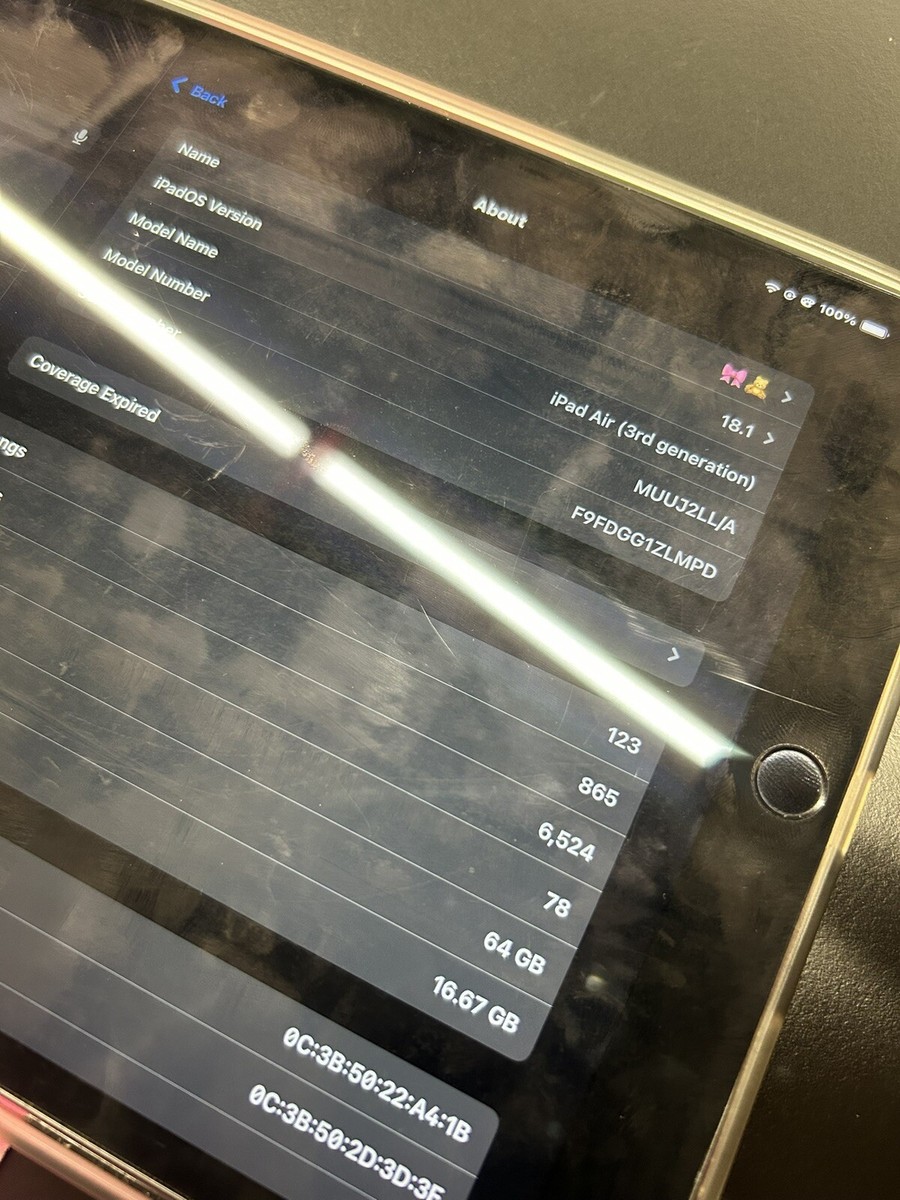 Apple iPad Air (3rd Generation) A2152 64 GB, Wi-Fi, 10.5 in Apple iPad Air (3rd Generation) A2152 64 GB, Wi-Fi, 10.5 in