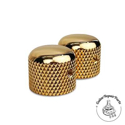 Gotoh Short Dome Top Metal Knobs, w. Set Screw (2 pcs) - Gold | eBay