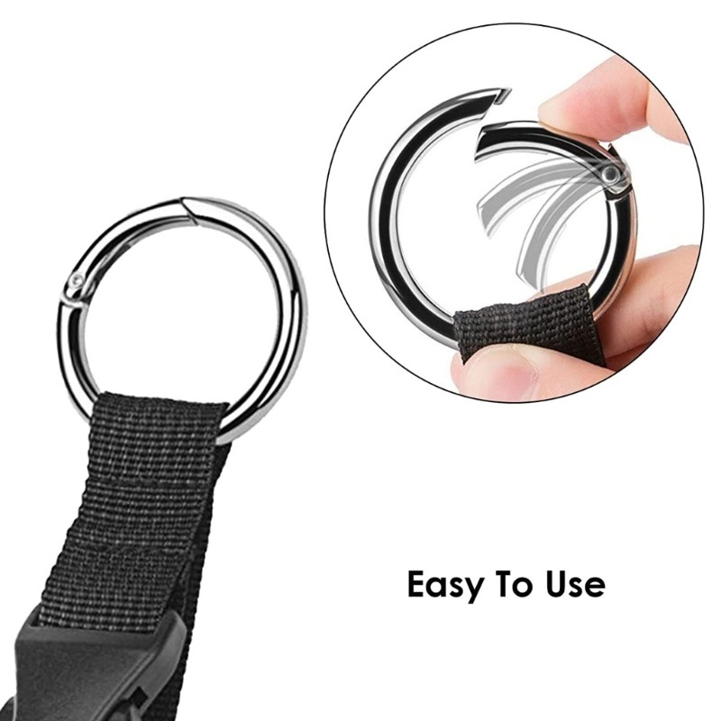 Portables Black Nylons Burglarproof Luggage Clip Holder Belt Handbag ...