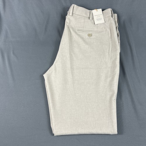 Peter Millar Golf Pants Crown Sport Charlotte 36 x 32 Khaki Polyester ...