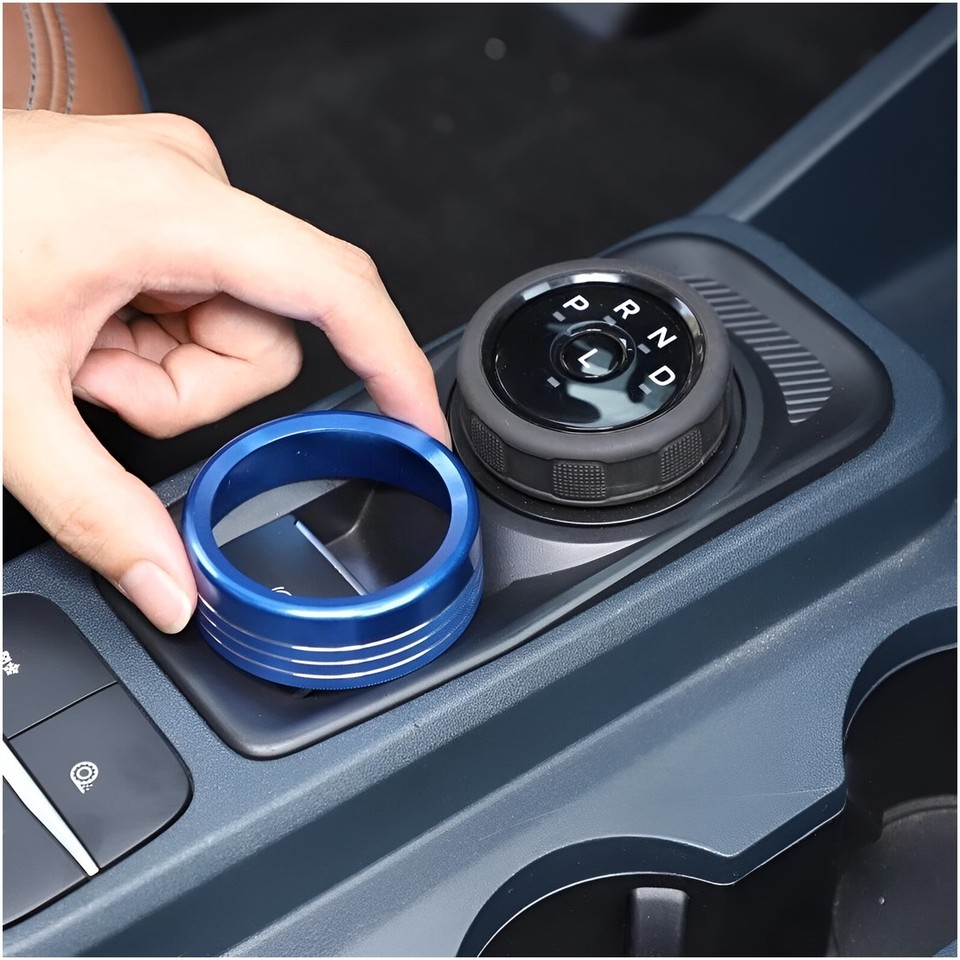 Blue Gear Shift Switch Knob Trim Decor Ring Fits For Ford Maverick 2022 ...