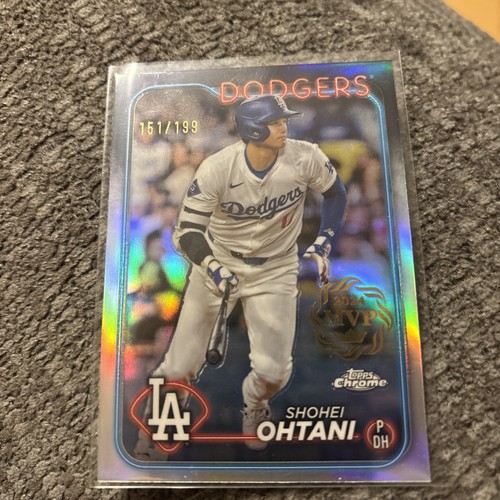 2025 Topps Chrome Refractor #/199 2024 MVP Shohei Ohtani #1 Buyback ...