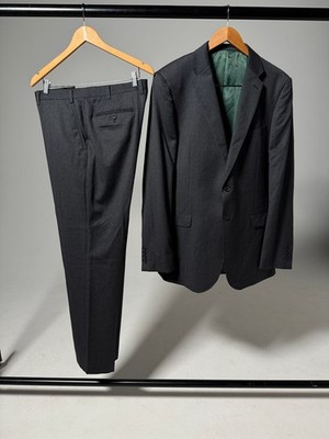 SAVOY TAYLORS GUILD Suit 38L Charcoal Twill | eBay UK