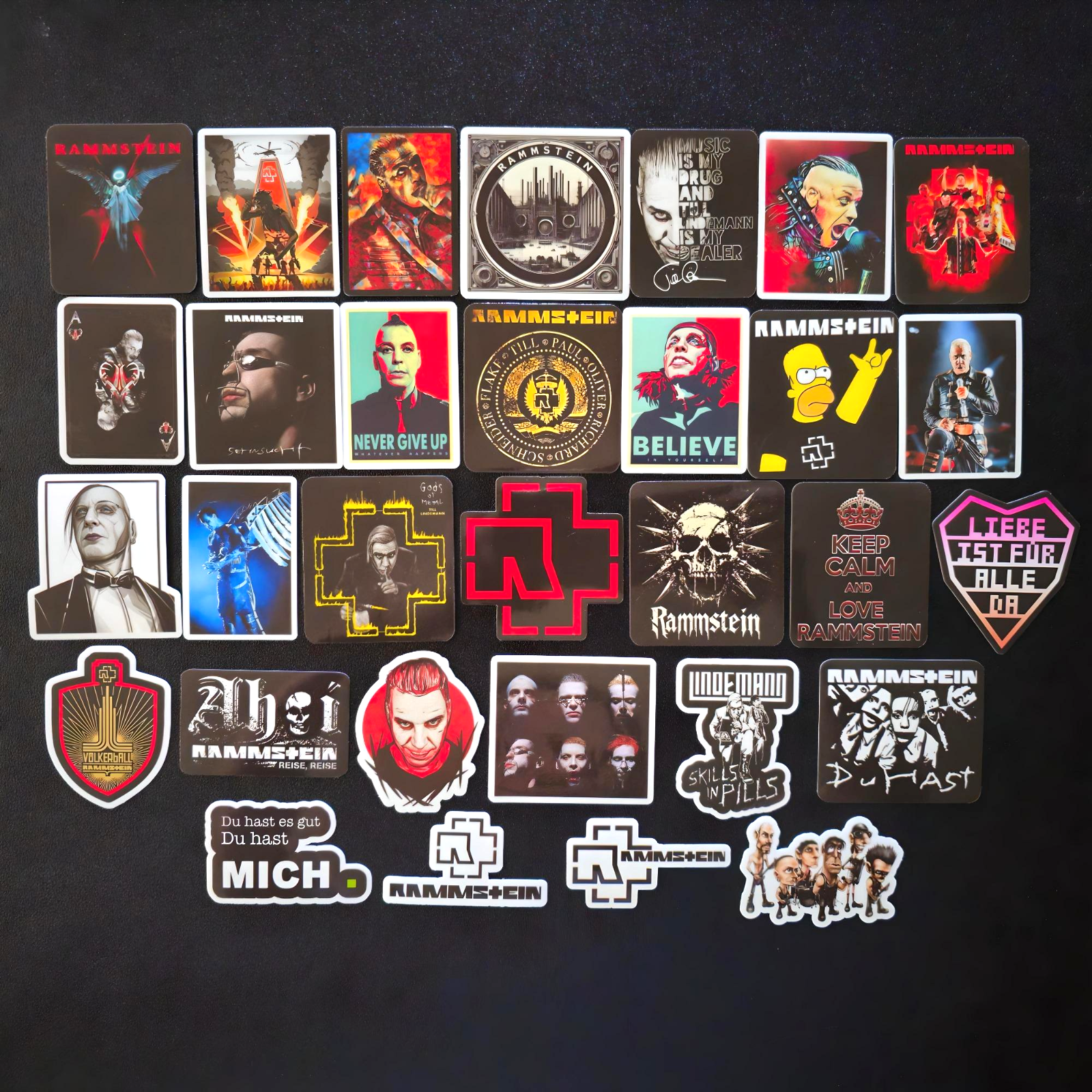 Rammstein Stickers Du hast German Heavy Metal Band Till Lindemann ...