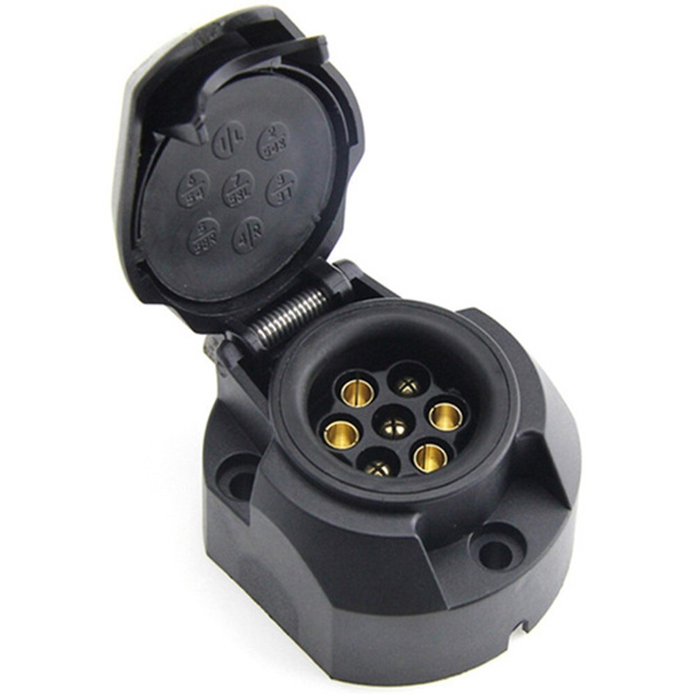 12V 7 Pin Car Trailer Caravan Plug Retrofit Socket Wiring Connector ...