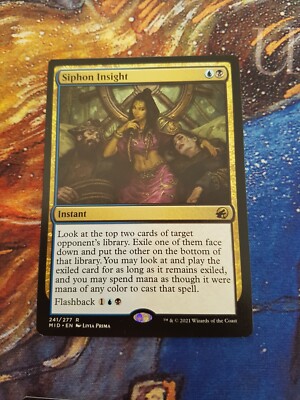 MTG - Innistrad: Midnight Hunt - Siphon Insight (multicoloured, rare ...