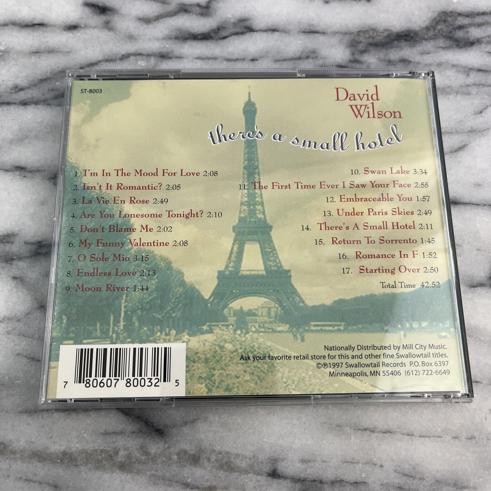 David Wilson - There's A Small Hotel & The Romance of Paris CD Bundle ...