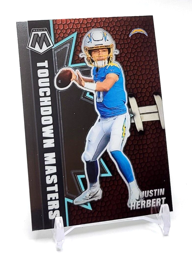 Justin Herbert "Touchdown Masters" 2021 Panini Mosaic #TM-16 LA ...