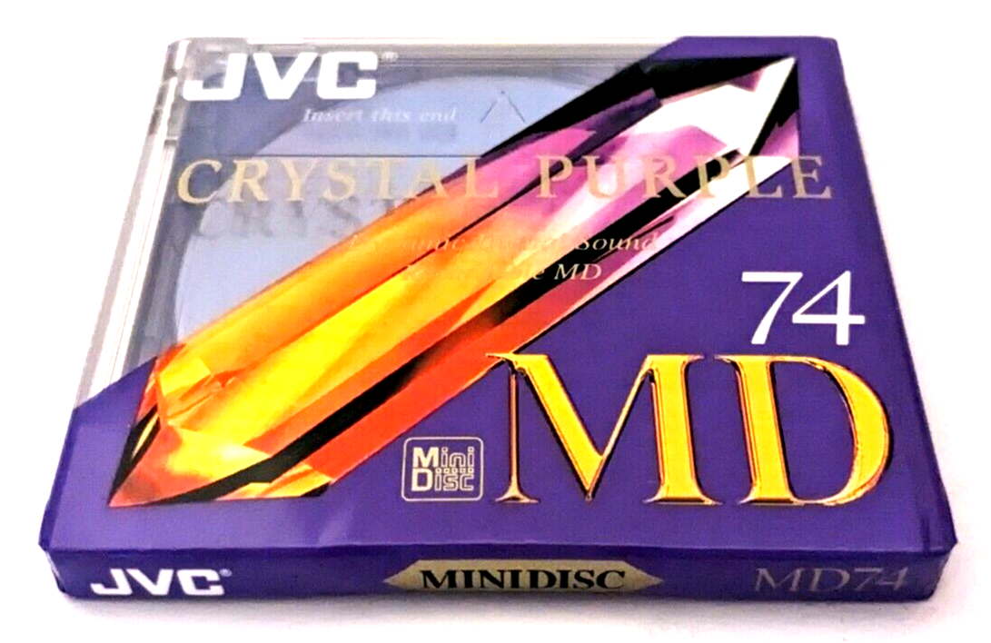 JVC Minidisc MD-74DPL Crystal Purple 74 MIN Recordable Music Audio ...