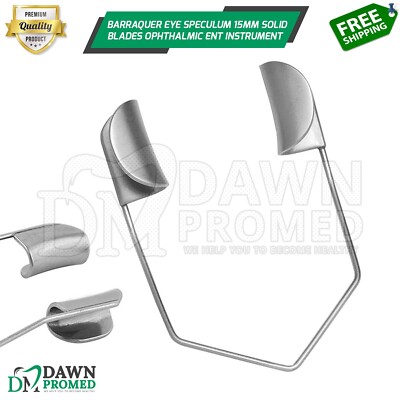 Barraquer Eye Speculum 15mm Large Solid Blades Ophthalmic ENT Inst ...