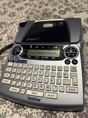 Brother PT-1880 Label Thermal Printer With White On Black Label Tape ...