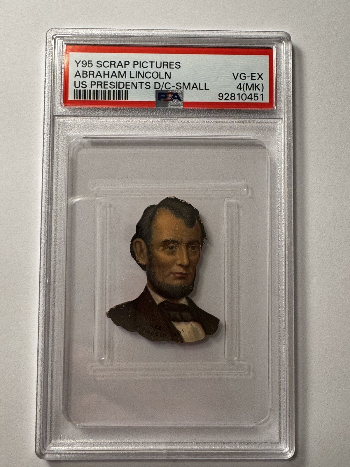 CIM 1888 Y95 Scrap Pictures Abraham Lincoln US President Die Cut Small ...